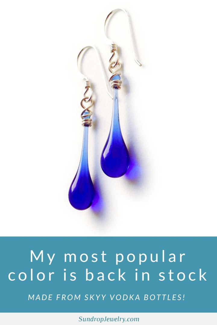 Cobalt, my most popular color, is back in stock!