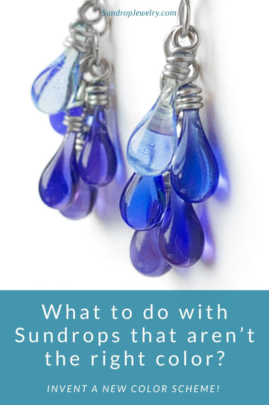 What to do with teardrops that didn't end up the right color? Invent a