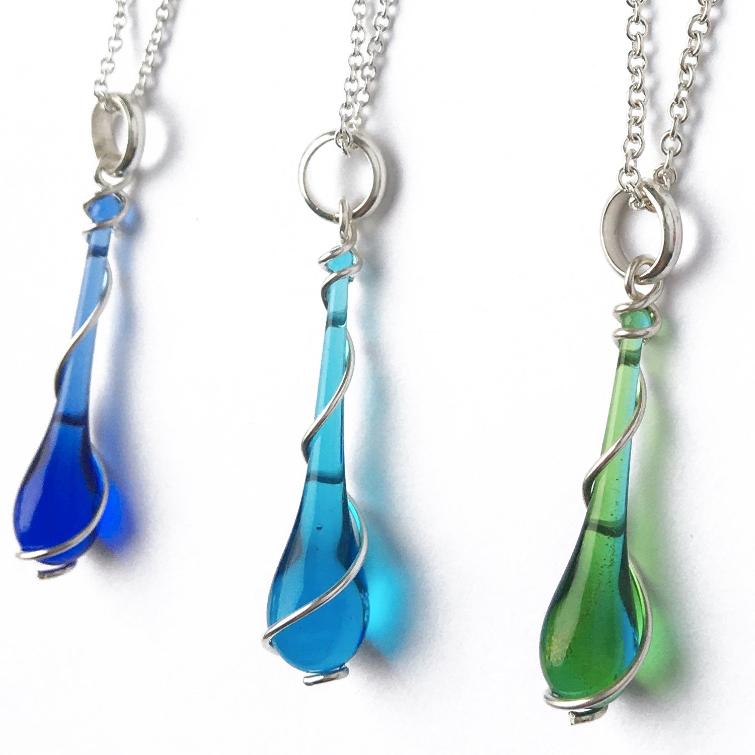 Glass earrings and more by Sundrop Jewelry: Sun-Melted Glass Jewelry